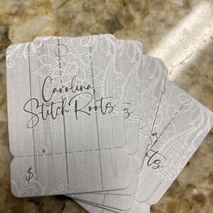 Kraft & White Lace Personalized Tear off Hang Tags D00085-03 | Etsy