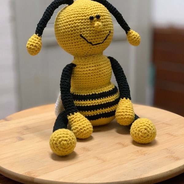 Easy Pattern Crochet Bee With Long Legs Bumblebee Amigurumi Pattern PDF ...