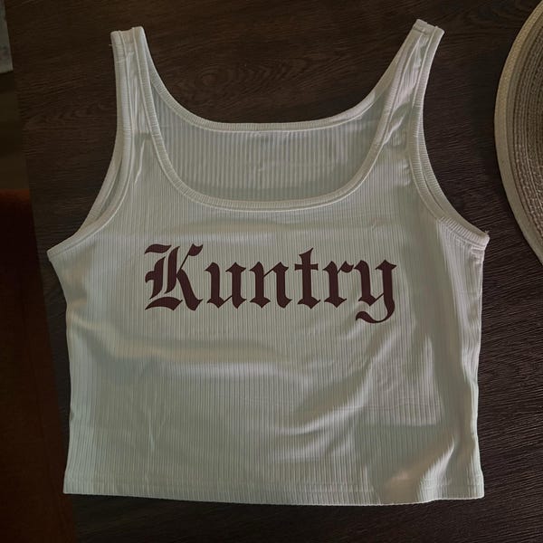 NASCAR Shirt, Racing Tank Top, White Summer Crop Top, Country Concert ...