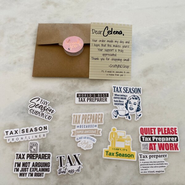 Tax Preparer Gift | Tax Preparer Stickers | CPA Gift | Accountant Gift ...