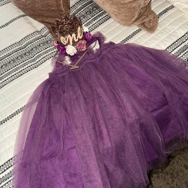 NEW First Birthday Lace Crown Cursive ONE || Sienna Mini Rose Gold Lace ...