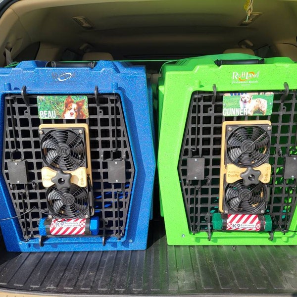 Airflow Dually - Dog Crate Fans - Compatible With Ruff Land / Ruff ...