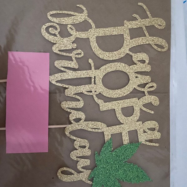 Have a Dope Birthday Cake Topper, 420 Birthday, Marijuana Leaf Cake ...