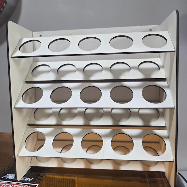 Versatile Craft Paint Storage Rack SVG Laser Cutting Files - Organize ...