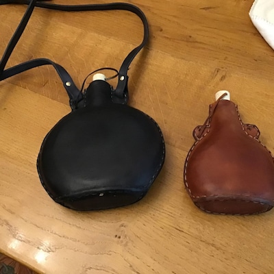 125l 2.6 Pint Stainless Steel Leather Canteen Medieval - Etsy