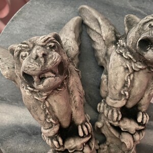 Gargoyle Wall Hangings Set of Two 2 Small Hanging Gargoyles Renaissance ...