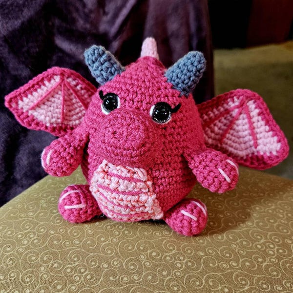 Dragon Amigurumi Pattern, Car Accessories Dragon, Rear View Mirror ...