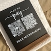 QR Code Scan to Pay W/ Wood Stand - Scannable Acrylic Sign to Pay Venmo ...