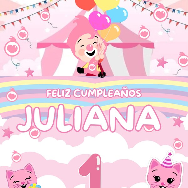 Plin Plin Pink Birthday Shirt Plin Plin Cumpleaños Playera Diseño PNG ...