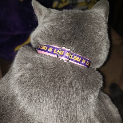 Louisiana State University LSU Cat or Small Dog Collar With Option of ...
