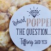 Engagement Stickers, He Popped the Question, Custom Wedding Stickers ...