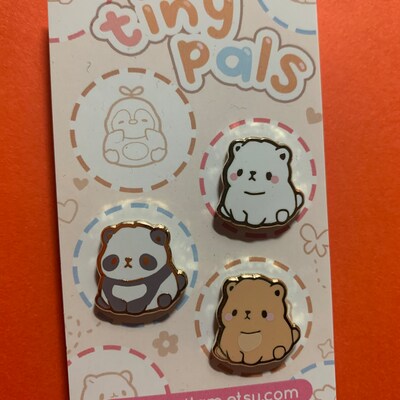 Bunny 0.65 Tiny Pals Mini Enamel Pins Cute Animal - Etsy