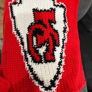 KC Chiefs Crochet Pillow - PATTERN ONLY - Etsy