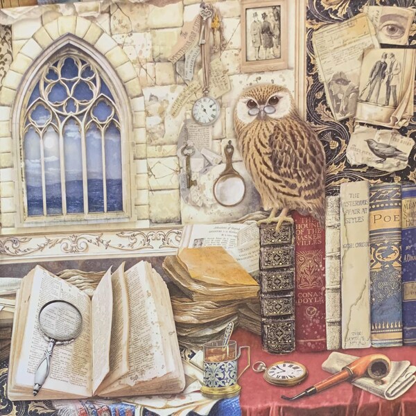 Stamperia Cosmos Rice Paper A4 Wolf and Moon,collage,card Making,craft ...