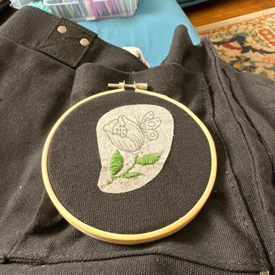 Boho Modern Floral Embroidery Pattern PDF Flower Embroidery Hand ...