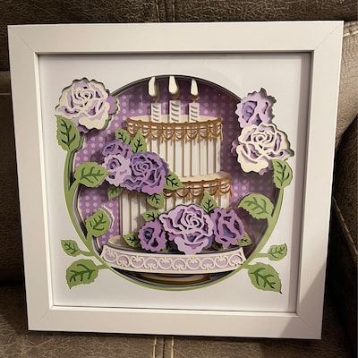 3D Layered Clover Shadow Box Svg Spring Shadow Box Flowers 3D SVG, St ...