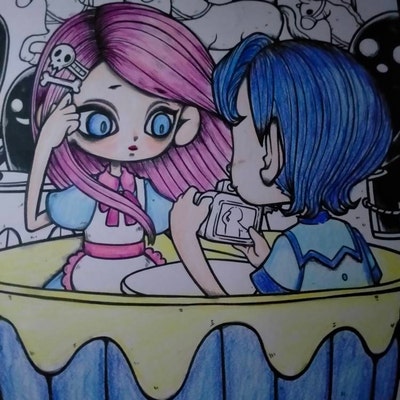 Pocket World: Miniature Worlds Coloring Book by Coco Wyo - Etsy