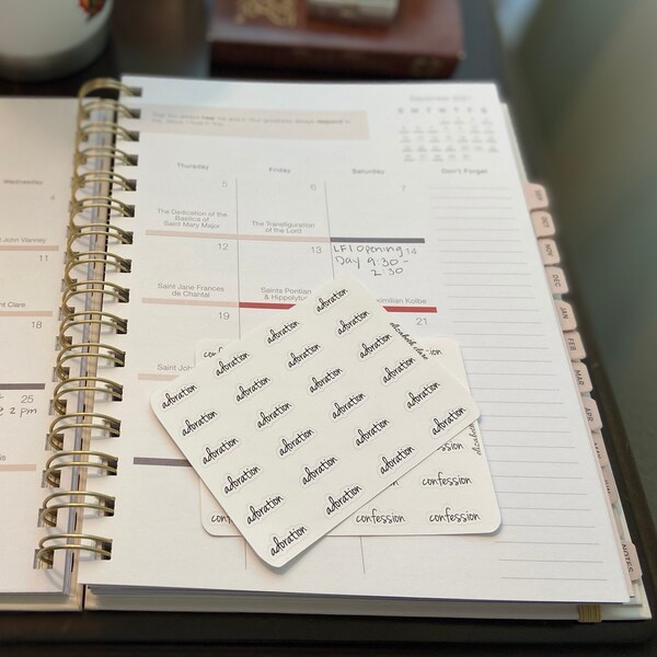 Confession Planner Stickers: Catholic Planner Stickers / Confession ...