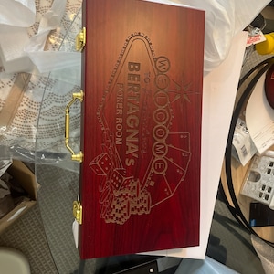 Personalized Poker Gift Set, Custom Engraved Poker Game Box, W/poker ...