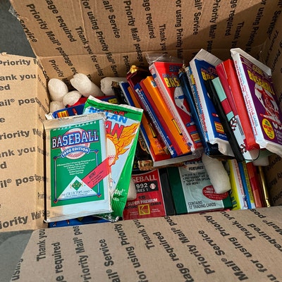 1000 Sports Cards unopened Baseball Card Wax Box Packs Plus - Etsy
