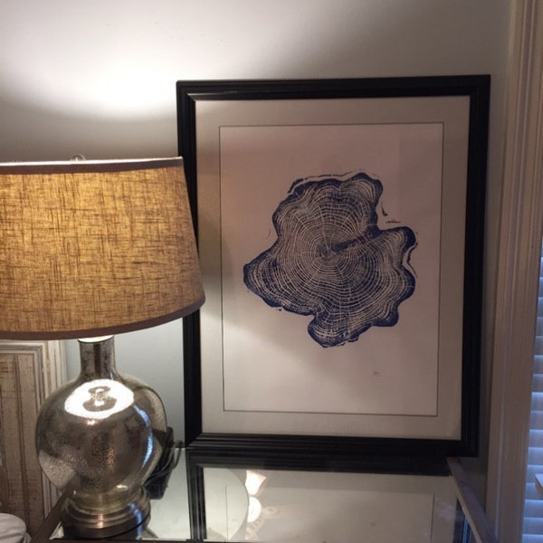 Alaskan Tree Ring Print, Tongass Forest, Cypress Tree, Tree Ring Art ...