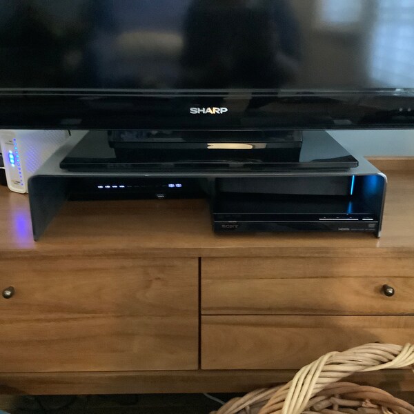 TV Stand, Soundbar Riser. HI-FI Media Storage Shelf. Sound System ...