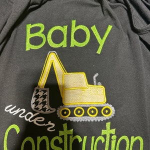 Construction Digger Applique Machine Embroidery Design 3 Sizes 4x4, 5x7 ...
