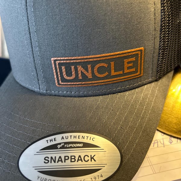 Uncle Hat, Uncle Patch Cap, Uncle Birthday Gifts, Personalized Gifts ...
