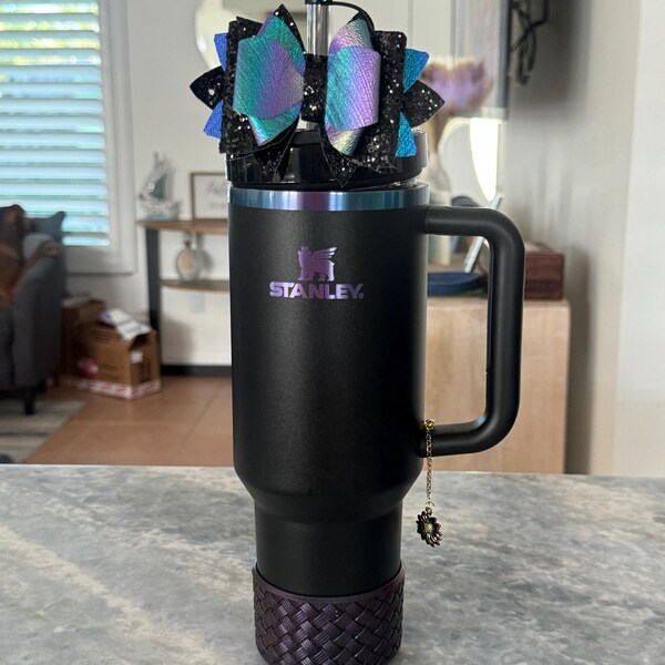 Glitter Tumbler Bow for Stanley, Straw Topper, Copper Gold Rose Gold ...