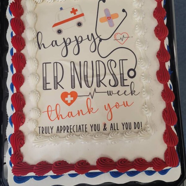 ER Nurse Week Printable 8x10 Party Sign,emergency Nurse Week Sign,nurse ...