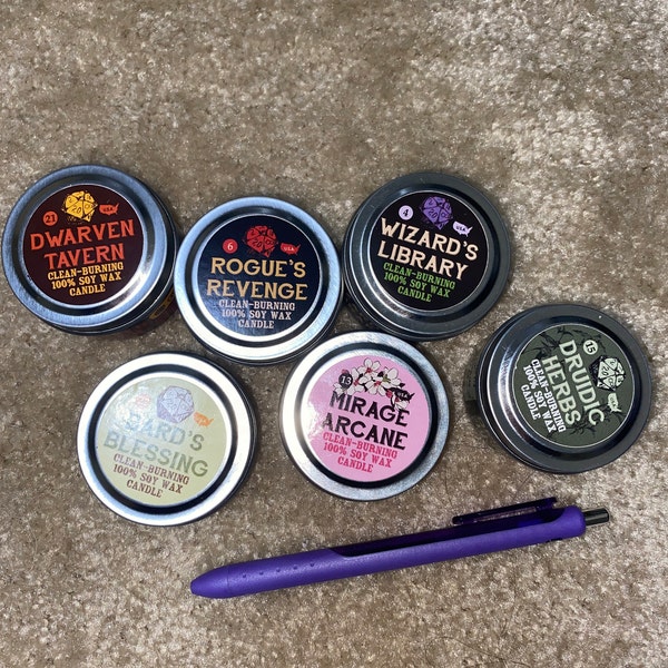 Druidic Herbs Gaming Candle | Geek Gift | RPG | Gamer | DND | Sage ...