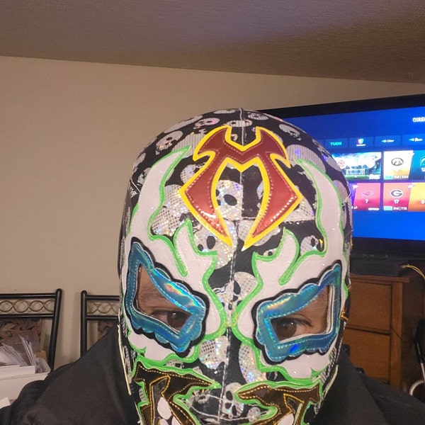 MUERTE MASK Wrestling Mask Luchador Costume Wrestler Lucha Libre ...
