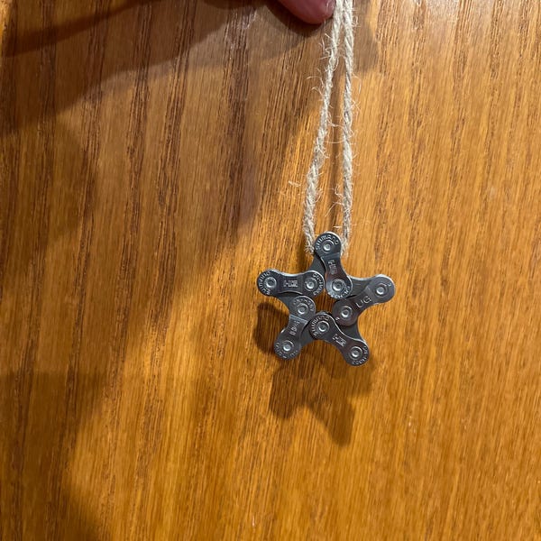 Bicycle Chain Christmas Star Ornaments, Cyclist Gift, Bicyclist Gift ...