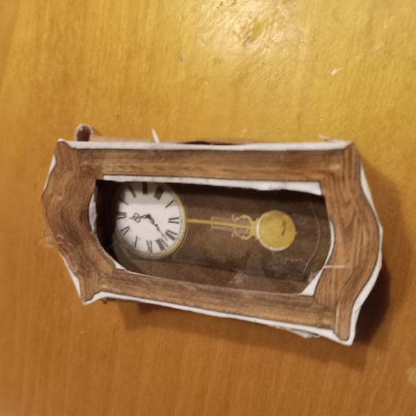 Printable Miniature Wall Clock. 1.12 Scale for Dollhouse. Digital ...