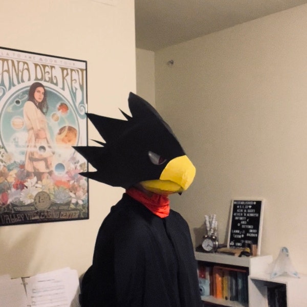 Tokoyami Cosplay Mask Moving Jaw Pattern/template - Etsy