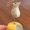 Mouse With Kite, Tiny Wooden Automaton - Etsy