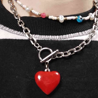 Kpop T X T Face Jewel Chain Premium Stainless Steel - Etsy