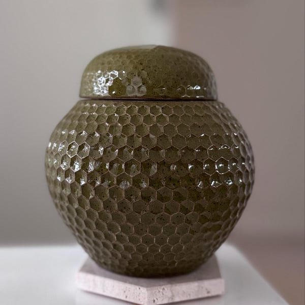 Honeycomb Jar Honey Pot 20oz Plaster Mold Ceramic Slip Casting - Etsy