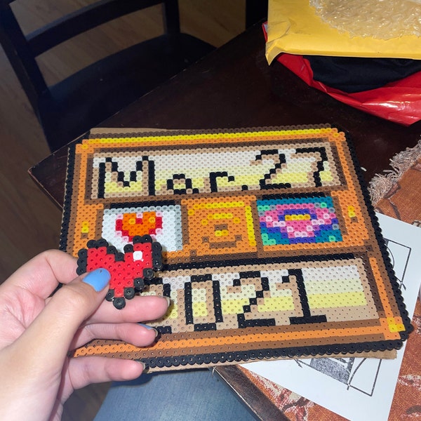 Stardew Valley: Anniversary Clock | Perler Bead Art | Magnets ...