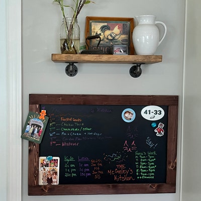 24x36 Large MAGNETIC Chalkboard, Farmhouse Chalkboard, Wedding Chalkboard, Framed Chalkboard ...