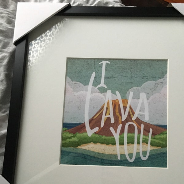 I Lava You Wall Hanging [pixar Lava Short Lyrics Wall Decor] Digital ...