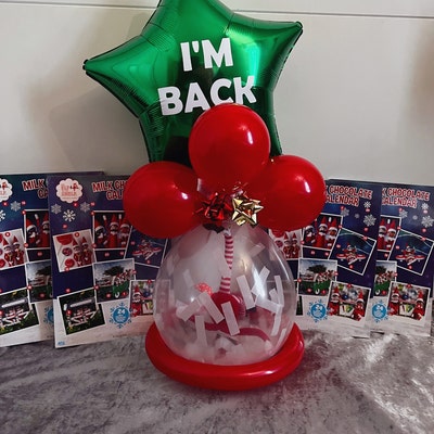 Personalised Elf Arrival Balloon Kit ELF BALLOON Elf POP Balloon - Etsy