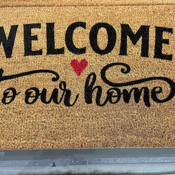 Welcome Mat SVG - Welcome to Our Home SVG - Doormat SVG - Etsy