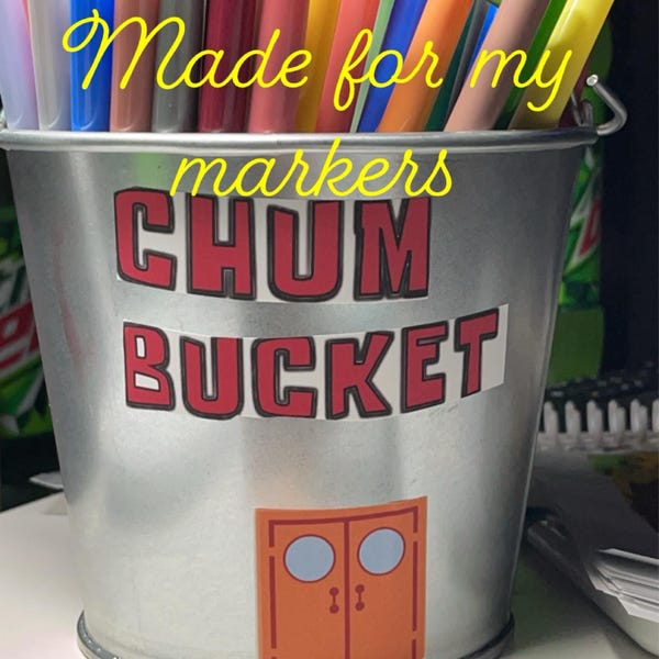 Chum Bucket Digital Art Download | SVG, PDF, PNG Unique Underwater ...