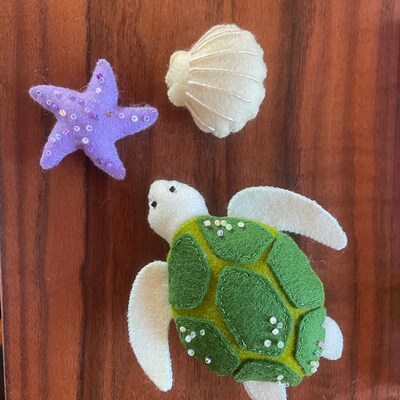 Felt Sea Turtle Sewing Pattern, Felt Ornament, Ocean Pattern, SVG PDF ...