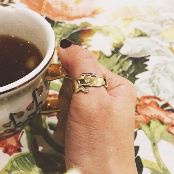 Running Rabbit Ring - Etsy