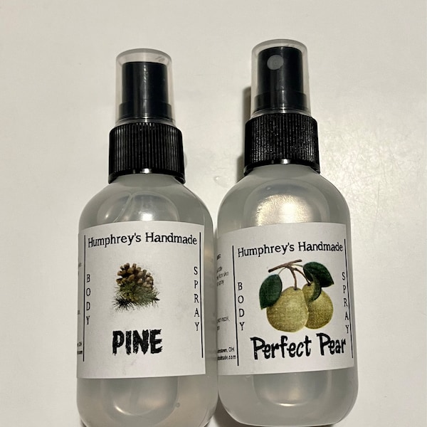 PERFECT PEAR Body Spray, Handcrafted Perfume Room and Linen Spray 2 Oz ...
