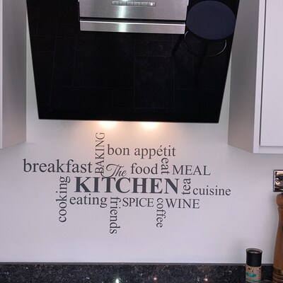 Kitchen Wall Art Word Art, Kitchen Wall Decor, Kitchen Wall Sticker ...