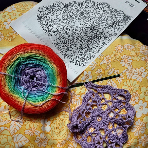 Lace Crochet Doily Pattern #110 - Round Doily Table Center - Home Decor ...