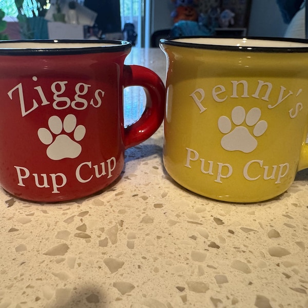 Personalized Reusable Pup Cup, Custom Puppuccino, Dog Birthday, New ...